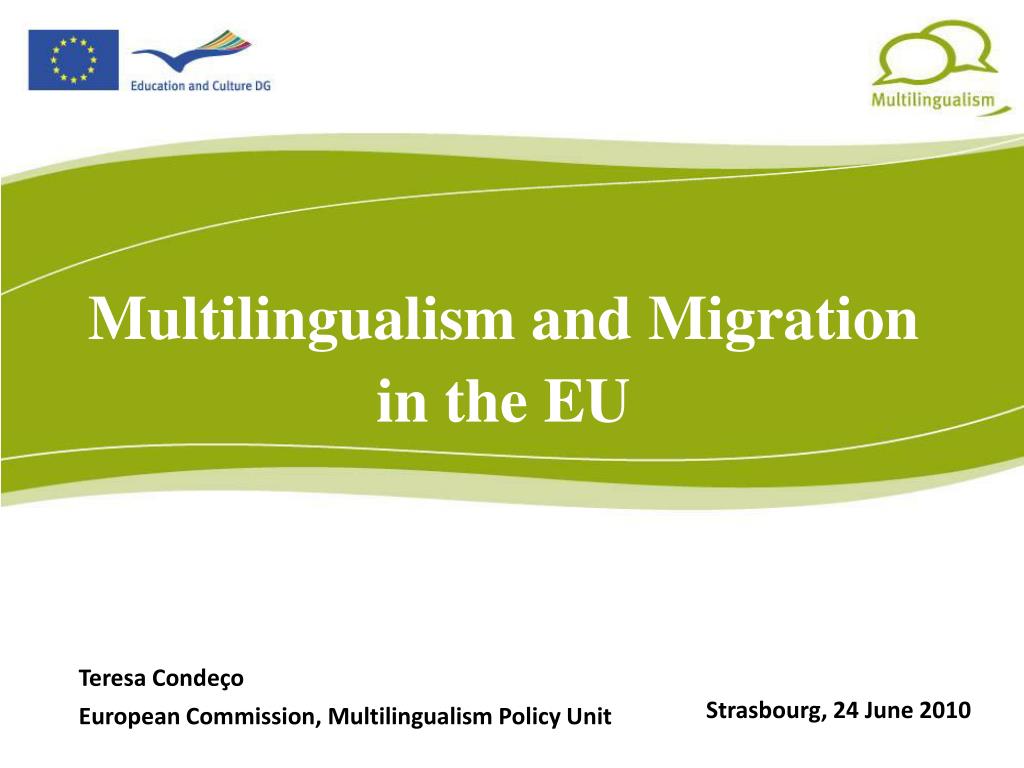 PPT - Multilingualism and Migration PowerPoint Presentation, free ...
