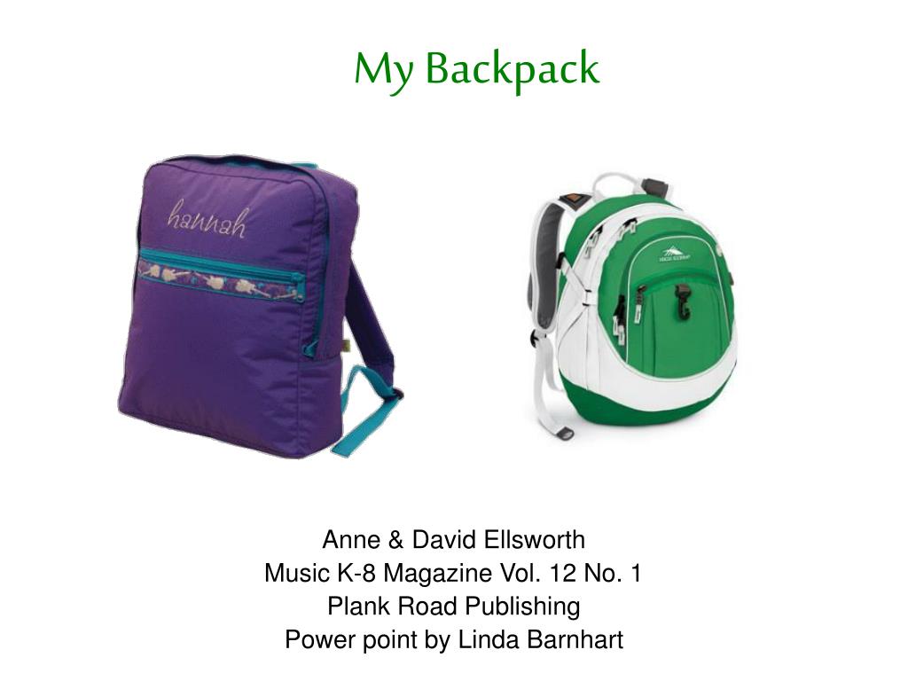 PPT - My Backpack PowerPoint Presentation, free download - ID:457788