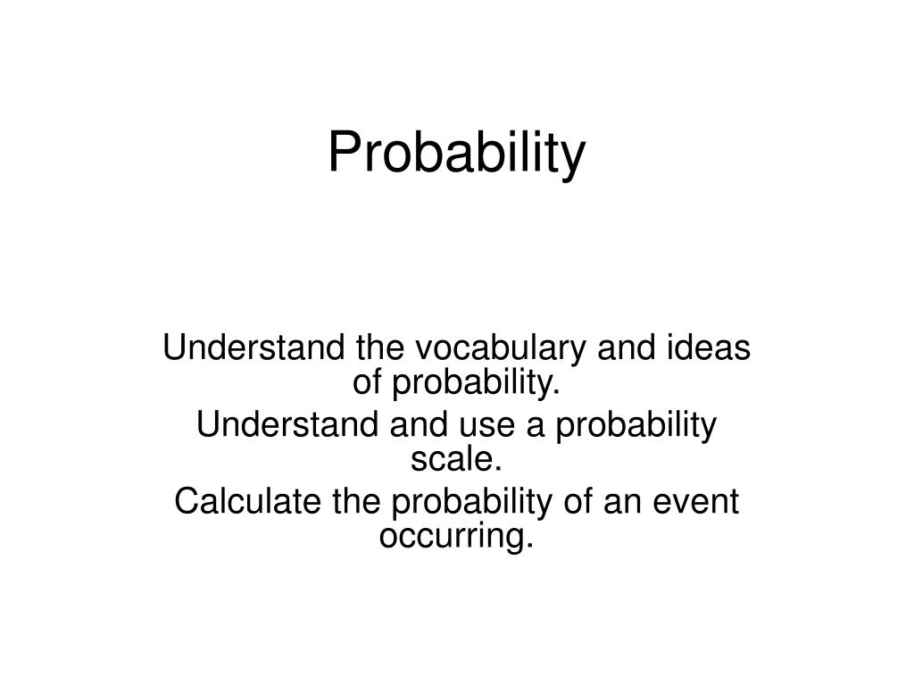 PPT - Probability PowerPoint Presentation, free download - ID:458106