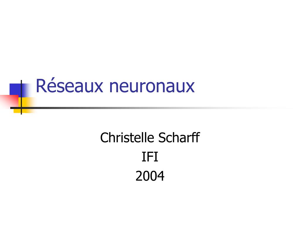 PPT - R é seaux neuronaux PowerPoint Presentation, free download - ID:458943