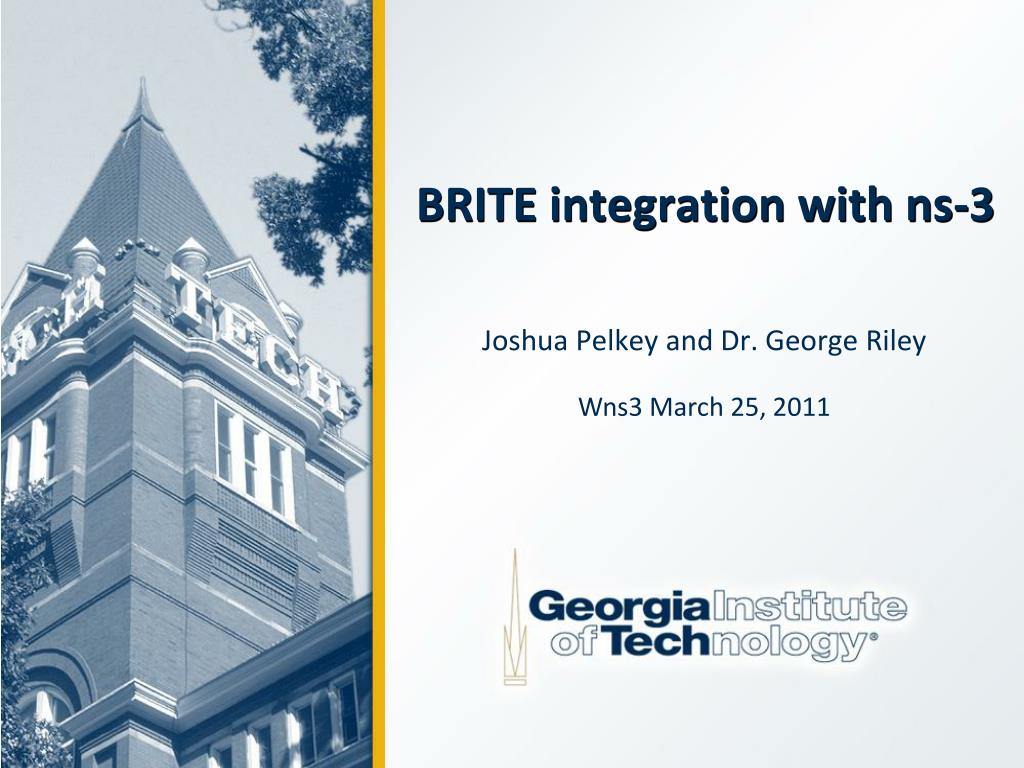 PPT - BRITE integration with ns-3 PowerPoint Presentation, free ...