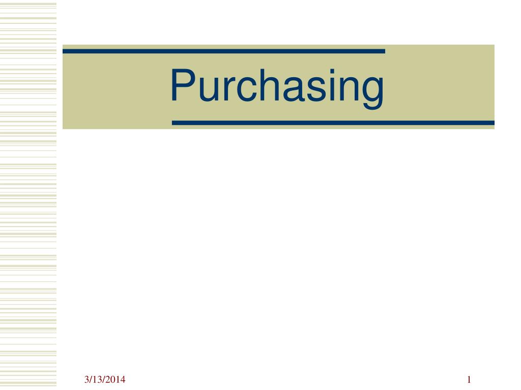 PPT - Purchasing PowerPoint Presentation, free download - ID:460256