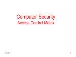 PPT - Access Control Matrix PowerPoint Presentation, free download - ID ...