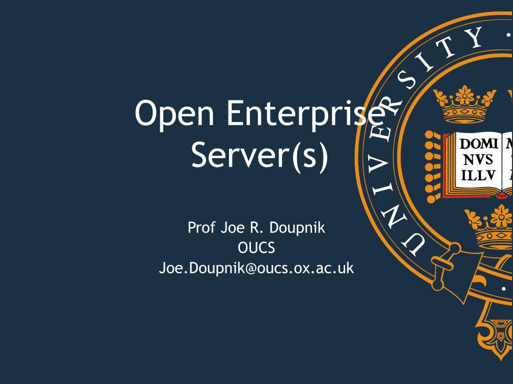 PPT - Open Enterprise Server(s) PowerPoint Presentation, free download ...