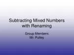 PPT - Subtracting Mixed Numbers with Regrouping PowerPoint Presentation ...