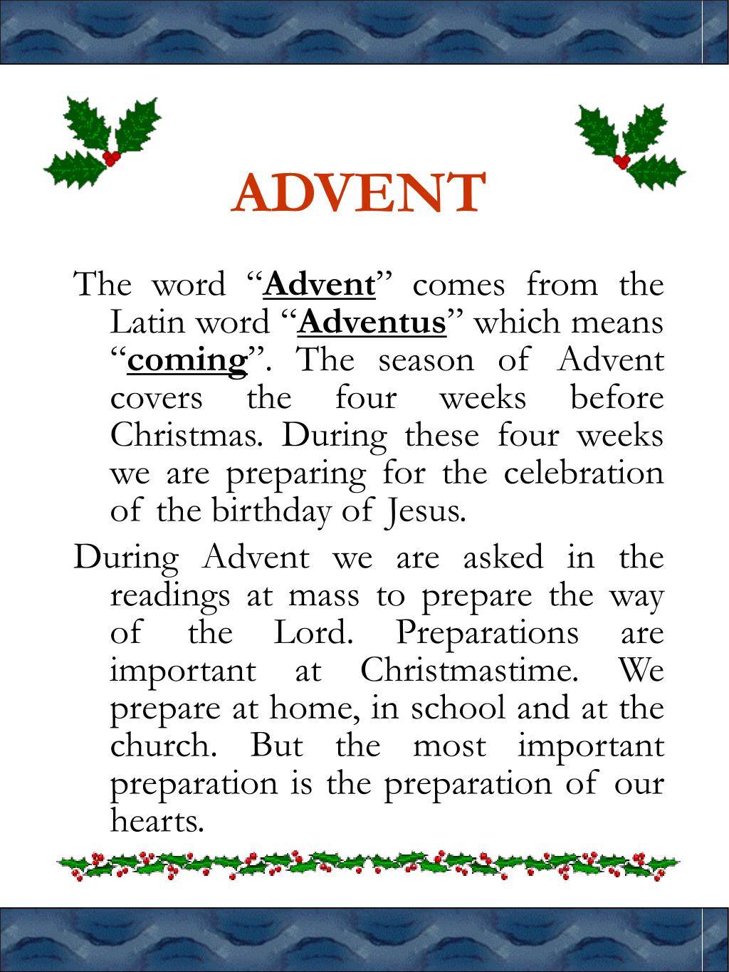 PPT - ADVENT PowerPoint Presentation, free download - ID:463556