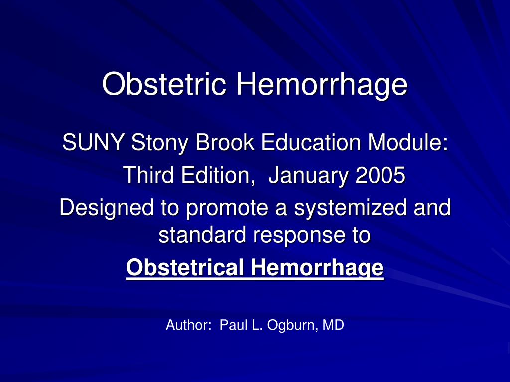 PPT - Obstetric Hemorrhage PowerPoint Presentation, free download - ID ...