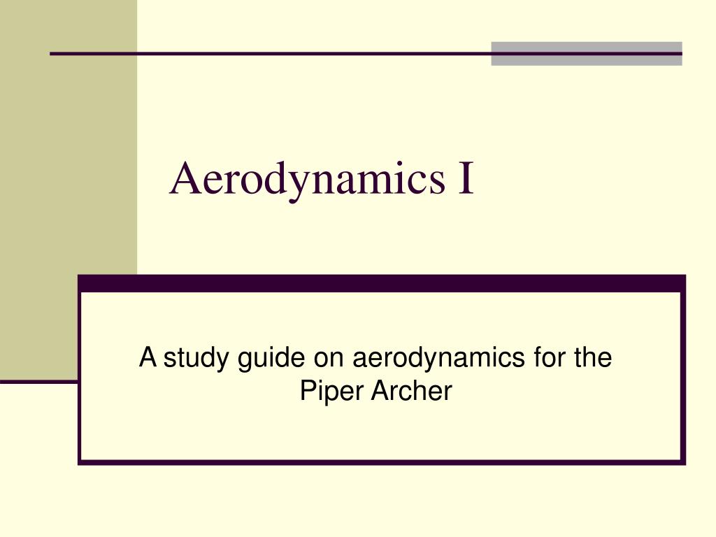 PPT - Aerodynamics I PowerPoint Presentation, free download - ID:46424
