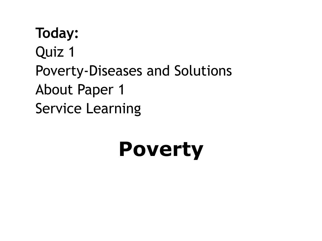 PPT - Poverty PowerPoint Presentation, free download - ID:464544