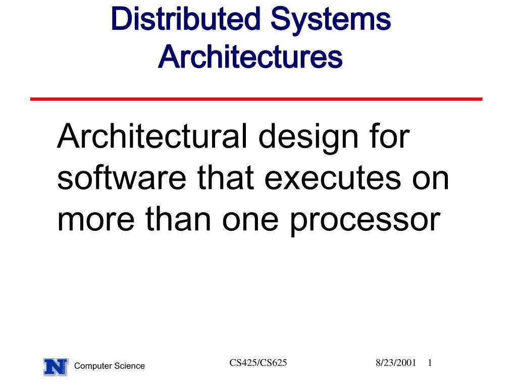 PPT - Distributed Systems Architectures PowerPoint Presentation, free ...