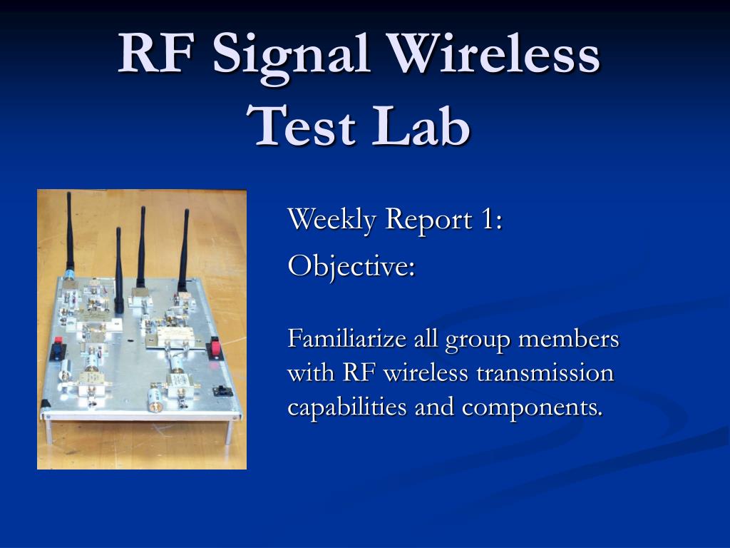 PPT - RF Signal Wireless Test Lab PowerPoint Presentation, free ...