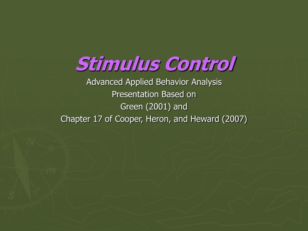 PPT - Stimulus Control Advanced Applied Behavior Analysis Presentation ...