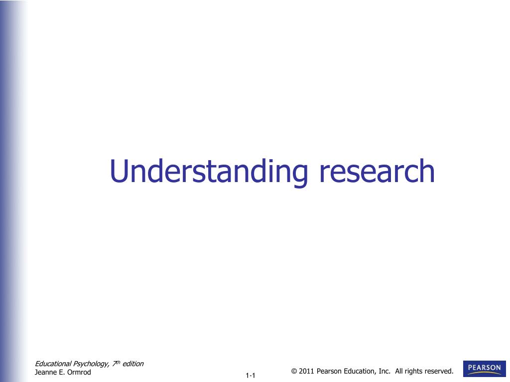 PPT - Understanding research PowerPoint Presentation, free download ...
