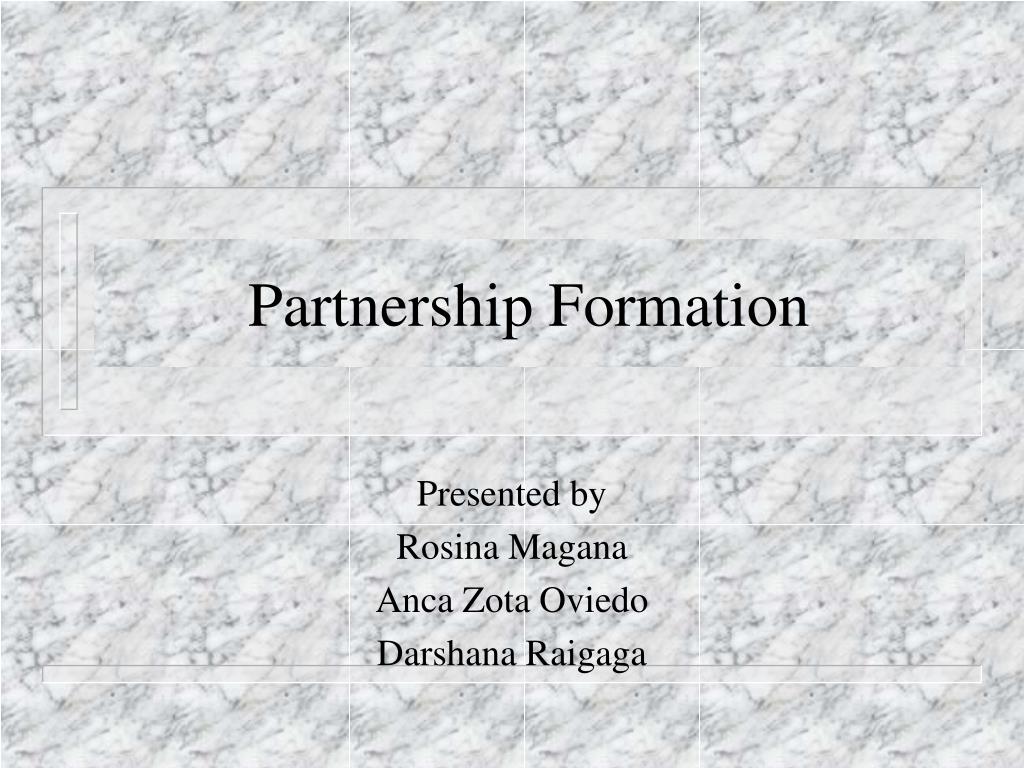 PPT - Partnership Formation PowerPoint Presentation, free download - ID ...