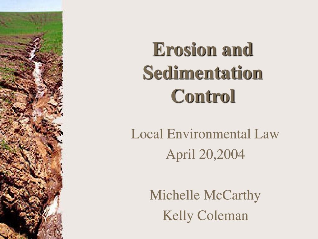 PPT - Erosion and Sedimentation Control PowerPoint Presentation, free download - ID:471045
