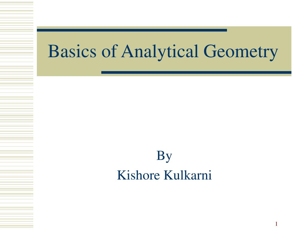 PPT - Basics of Analytical Geometry PowerPoint Presentation, free ...