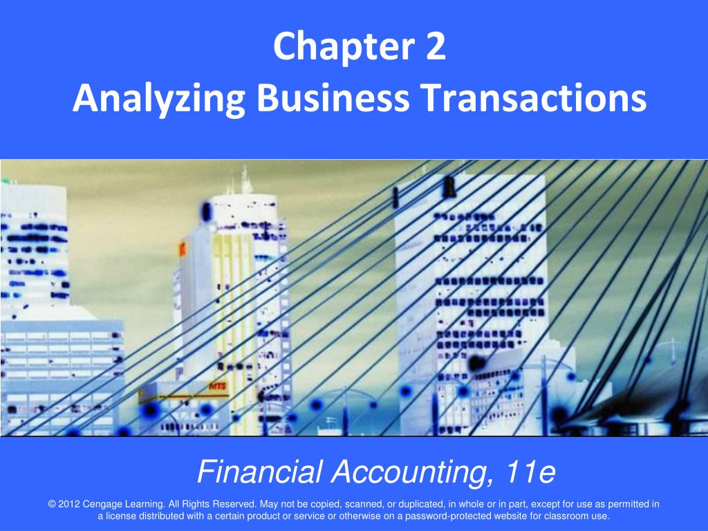 PPT - Chapter 2 Analyzing Business Transactions PowerPoint Presentation ...