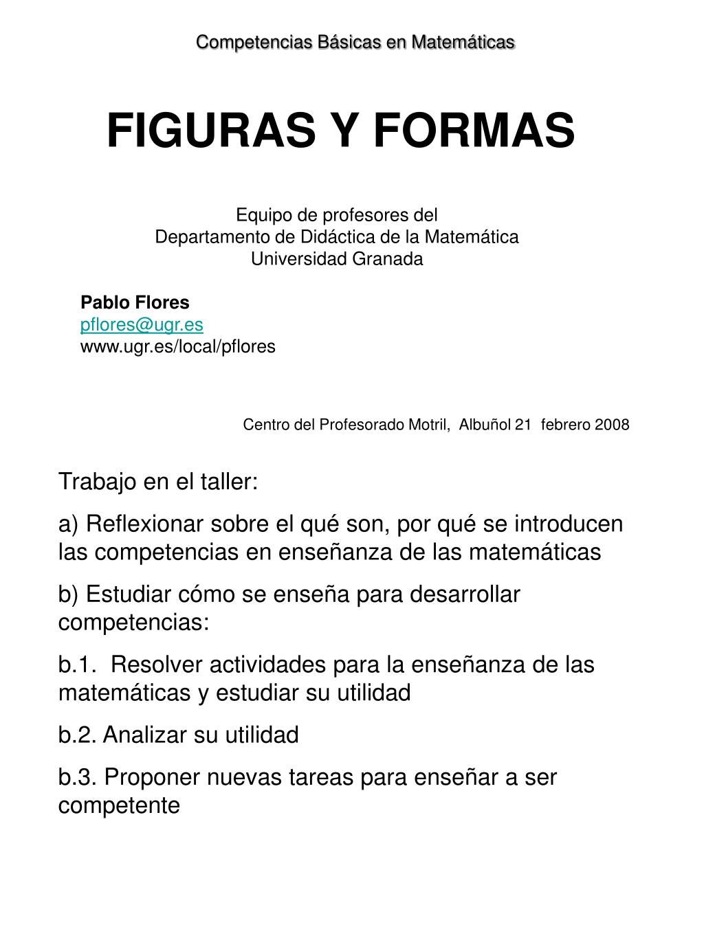 PPT - FIGURAS Y FORMAS PowerPoint Presentation, free download - ID:476025
