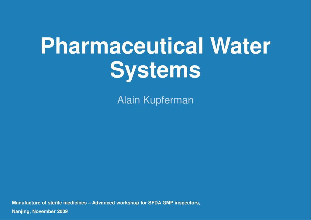 PPT - Pharmaceutical Water Systems PowerPoint Presentation, free ...