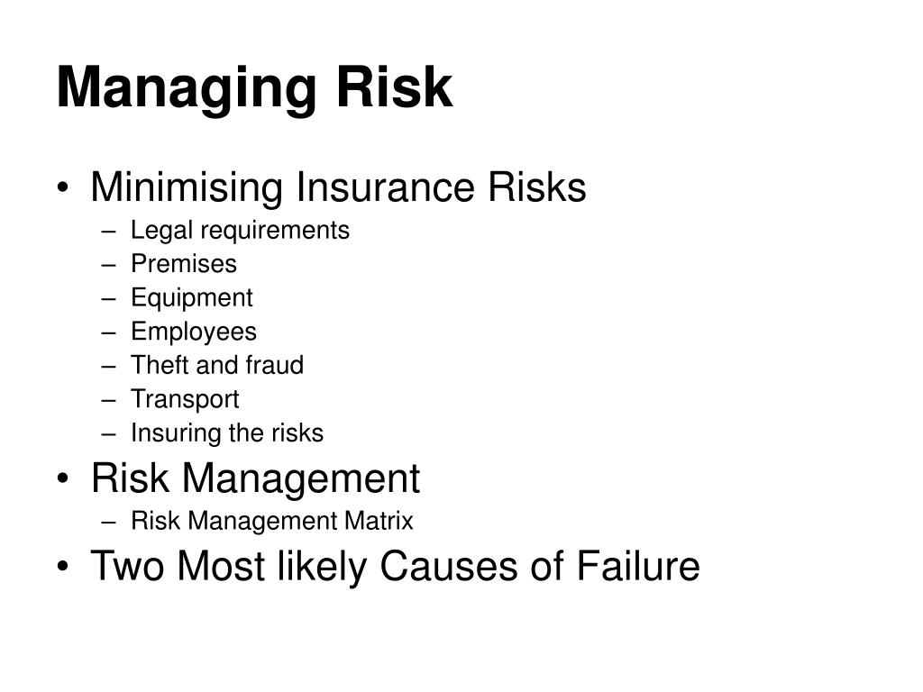 PPT - Managing Risk PowerPoint Presentation, free download - ID:478479
