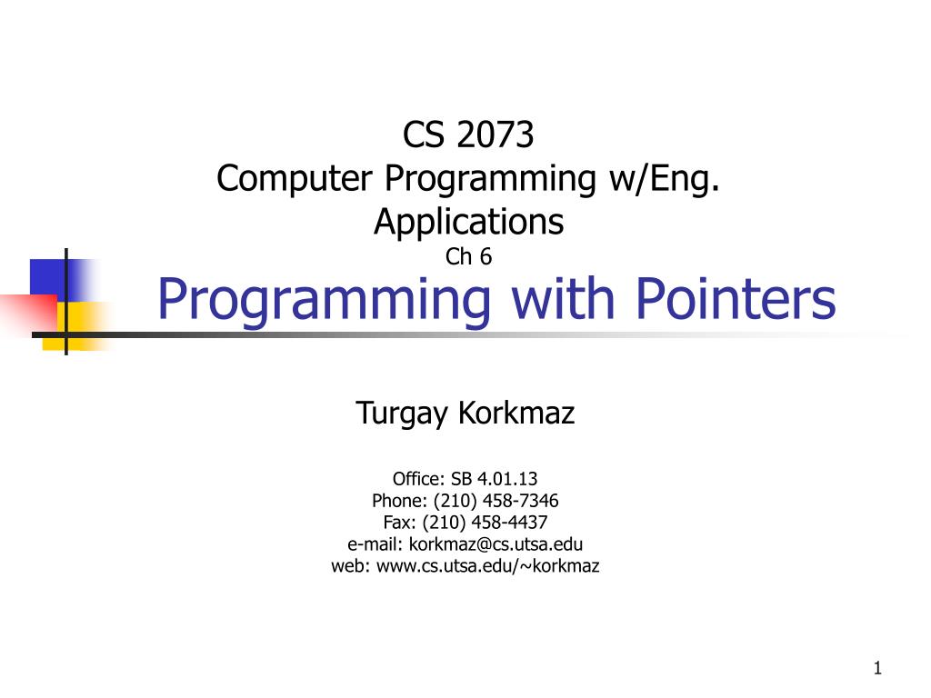 PPT - Programming with Pointers PowerPoint Presentation, free download - ID:478572