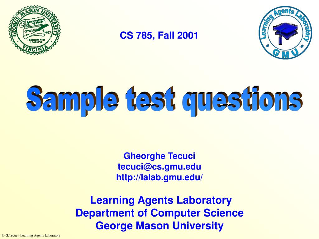 PPT - Sample test questions PowerPoint Presentation, free download - ID ...