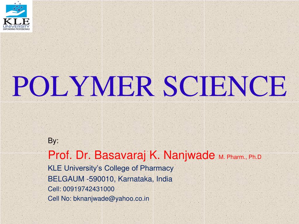 PPT - POLYMER SCIENCE PowerPoint Presentation, free download - ID:479714