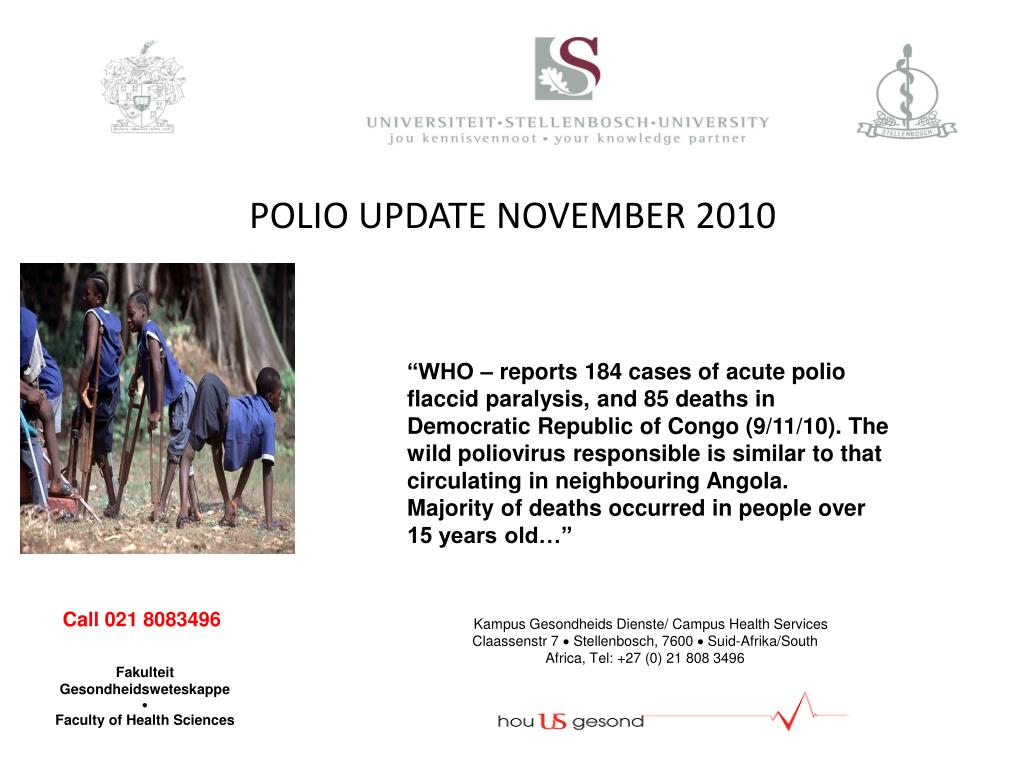 PPT - POLIO UPDATE NOVEMBER 2010 PowerPoint Presentation, free download ...