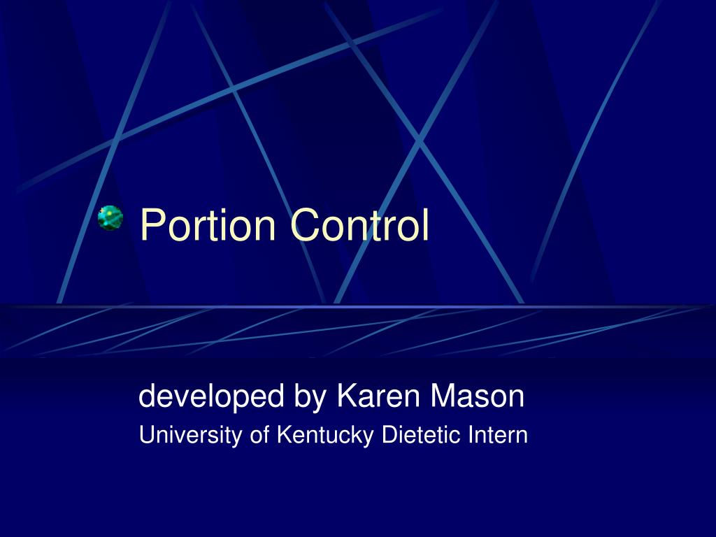 PPT - Portion Control PowerPoint Presentation, free download - ID:480052