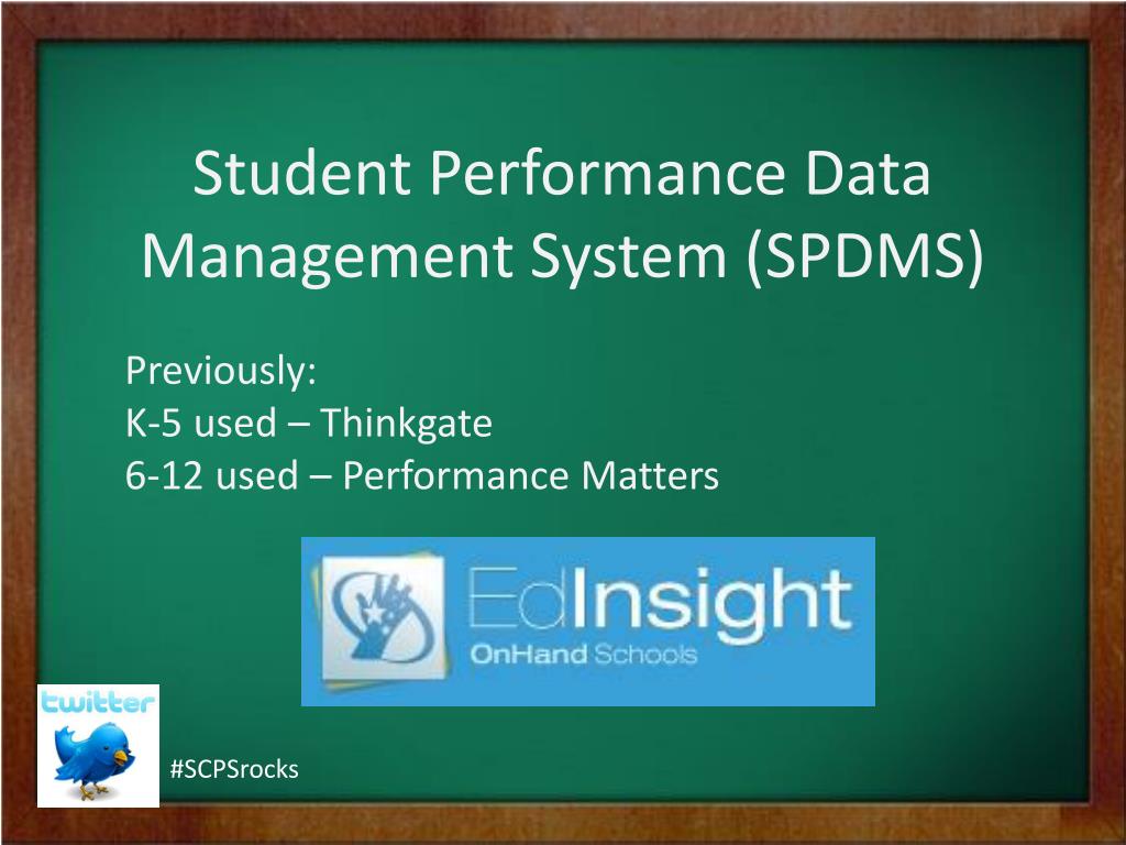PPT - Student Performance Data Management System (SPDMS) PowerPoint ...