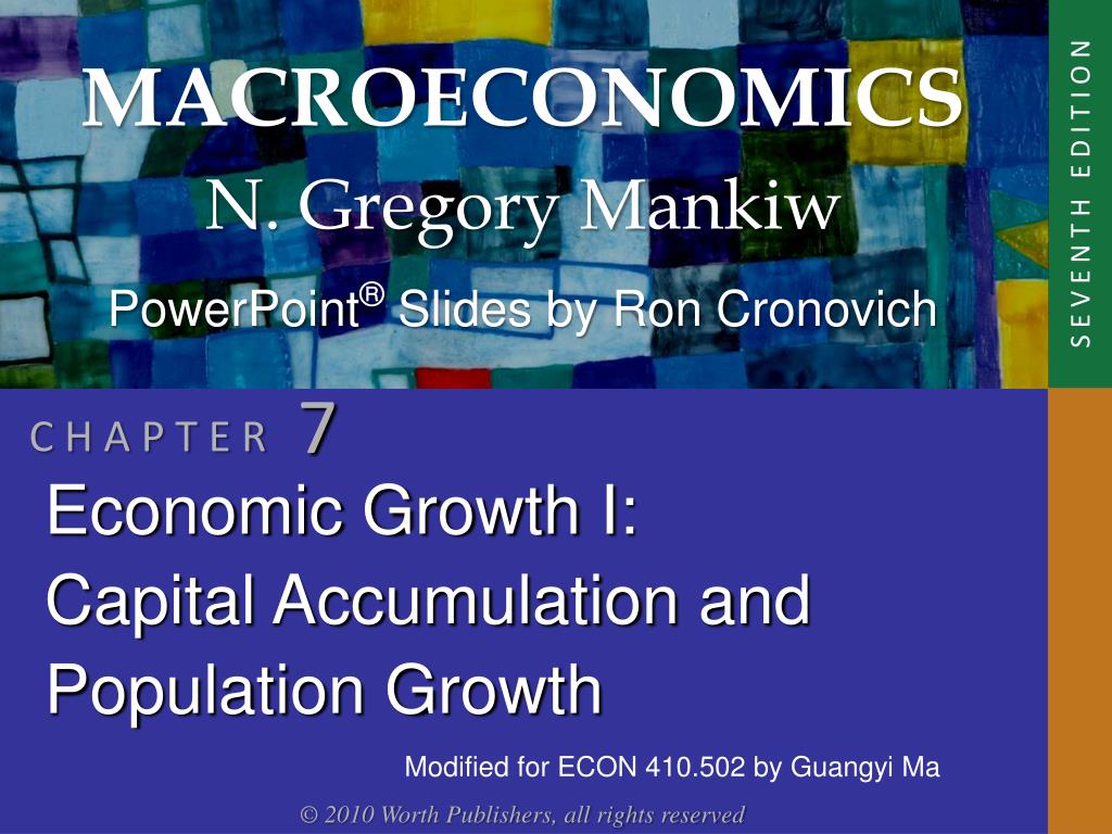 PPT - Economic Growth I: Capital Accumulation and Population Growth ...