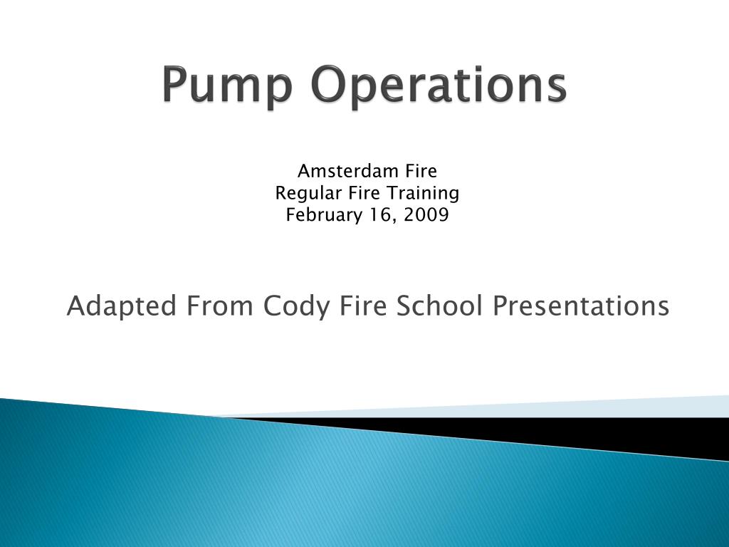 PPT - Pump Operations PowerPoint Presentation, free download - ID:481830