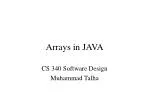 PPT - Arrays in Java PowerPoint Presentation, free download - ID:2383028