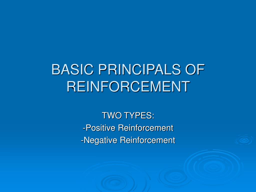 PPT - BASIC PRINCIPALS OF REINFORCEMENT PowerPoint Presentation, free ...
