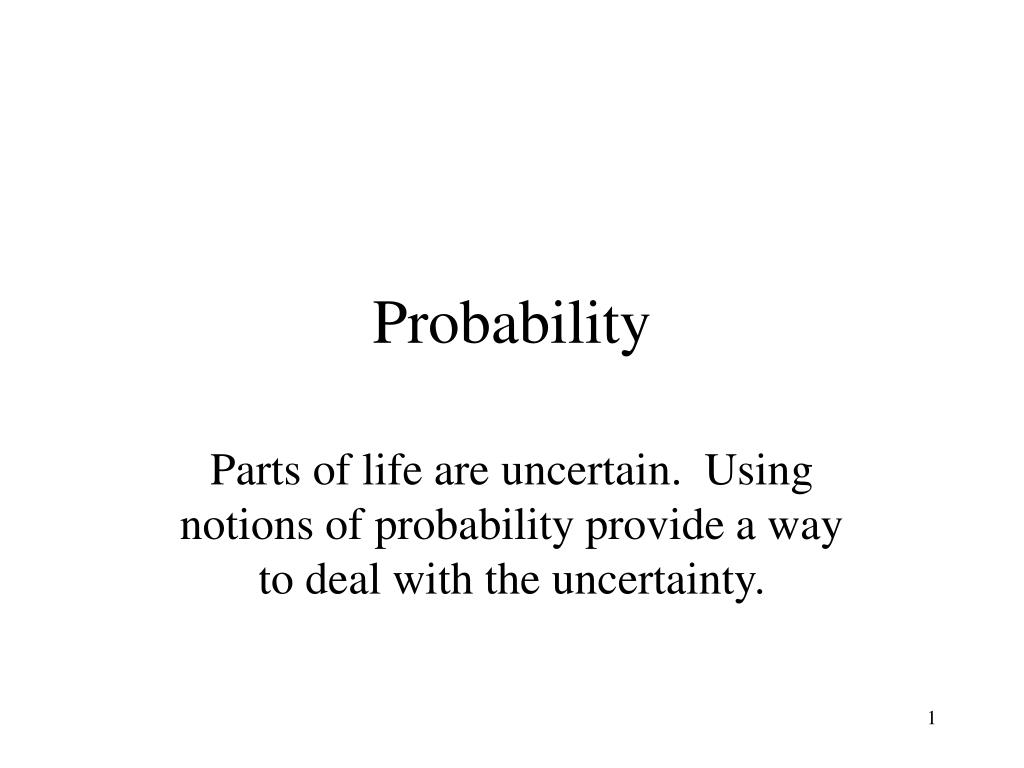PPT - Probability PowerPoint Presentation, free download - ID:482229