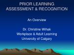 PPT - Recognition of Prior Learning PowerPoint Presentation, free ...