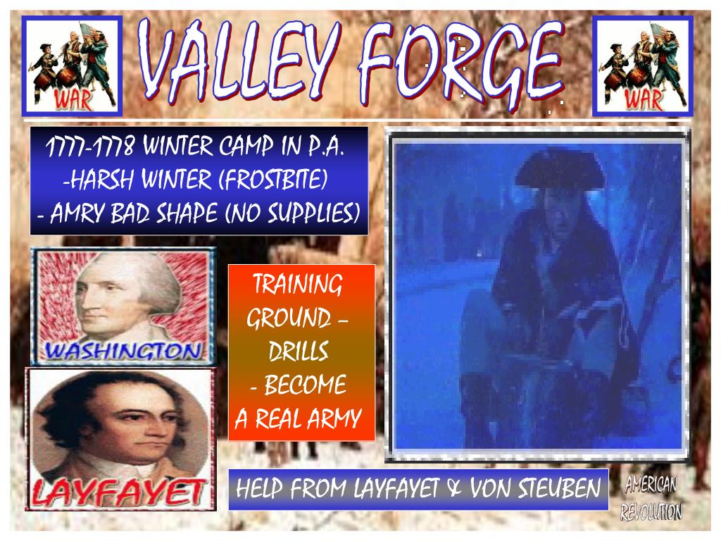PPT - VALLEY FORGE PowerPoint Presentation, free download - ID:482521