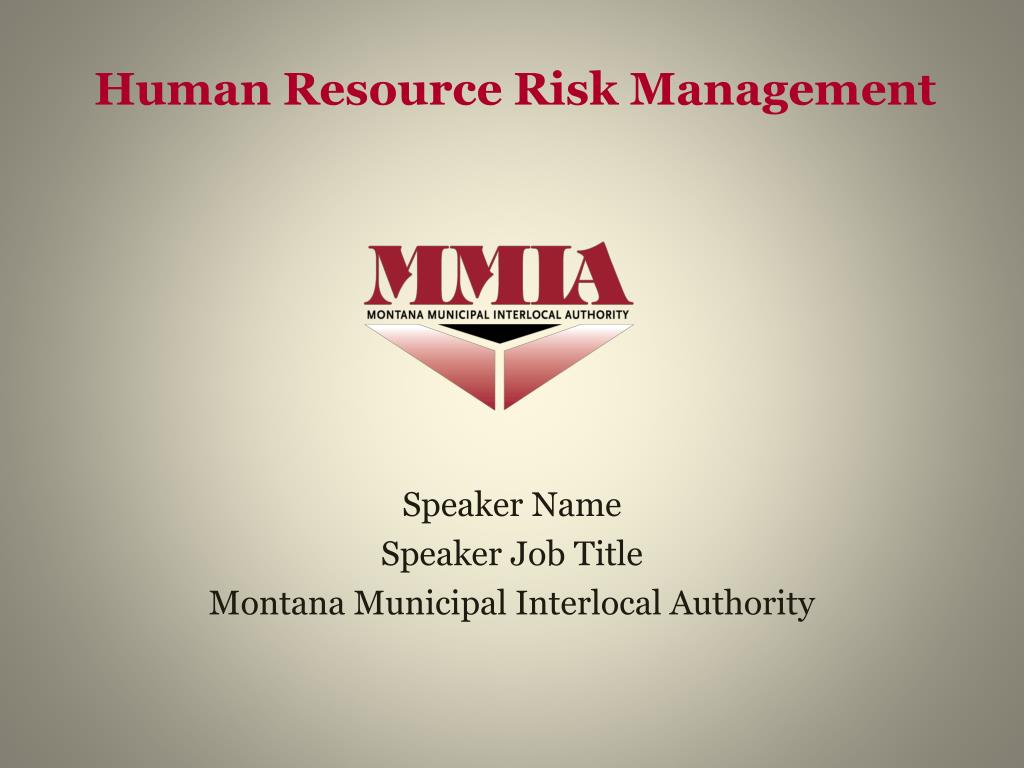 PPT - Human Resource Risk Management PowerPoint Presentation, free ...