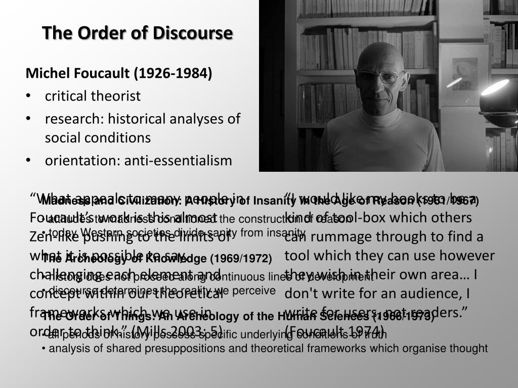 PPT - The Order of Discourse PowerPoint Presentation, free download ...