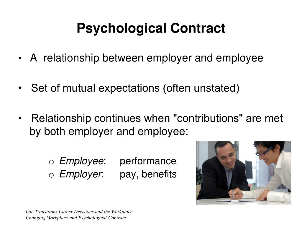 PPT - Psychological Contract PowerPoint Presentation, free download ...