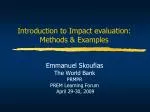 PPT - An introduction to Impact Evaluation PowerPoint Presentation ...
