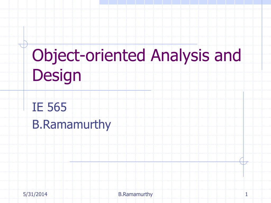 PPT - Object-oriented Analysis and Design PowerPoint Presentation, free ...