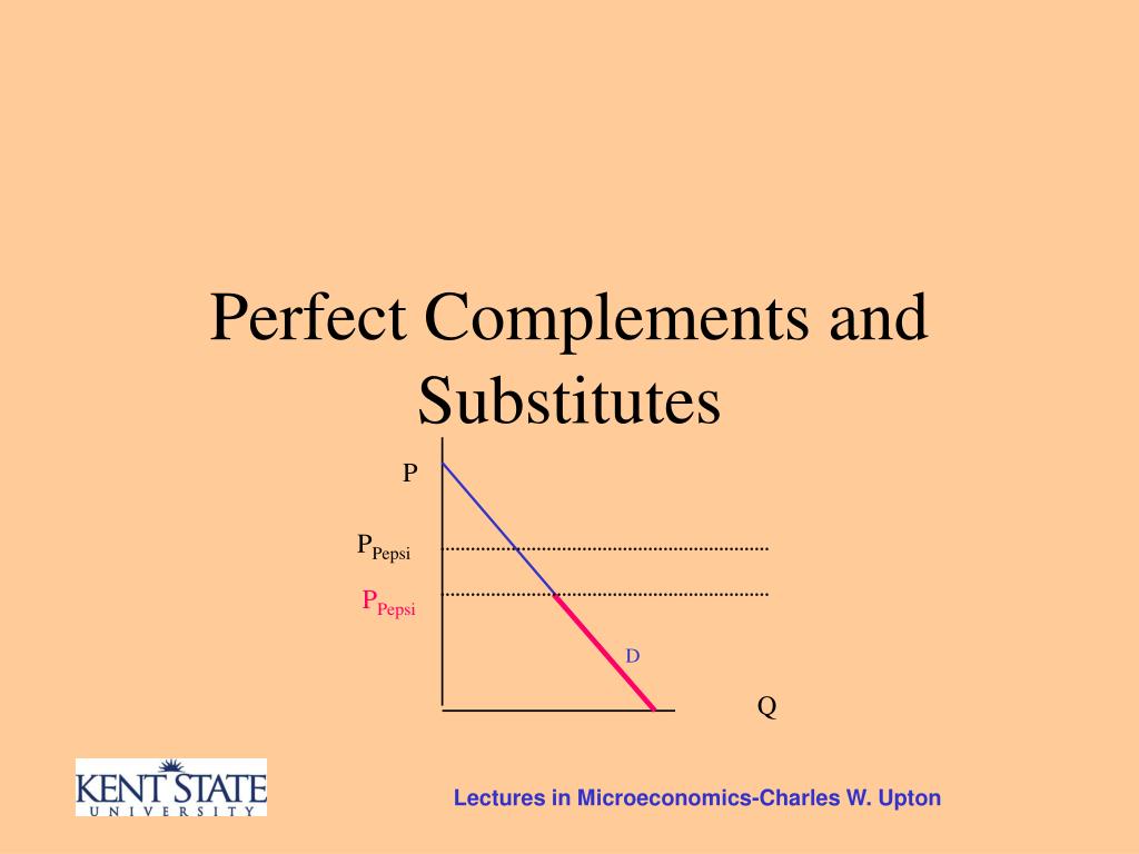 PPT - Perfect Complements and Substitutes PowerPoint Presentation, free ...
