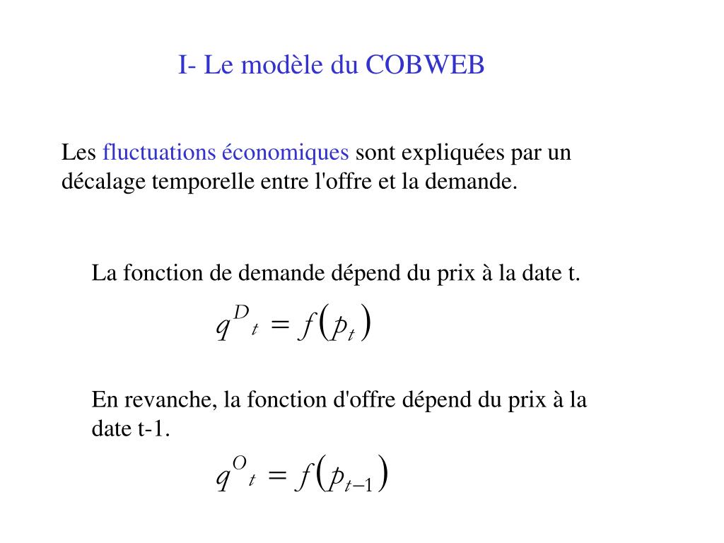 PPT - I- Le modèle du COBWEB PowerPoint Presentation, free download ...