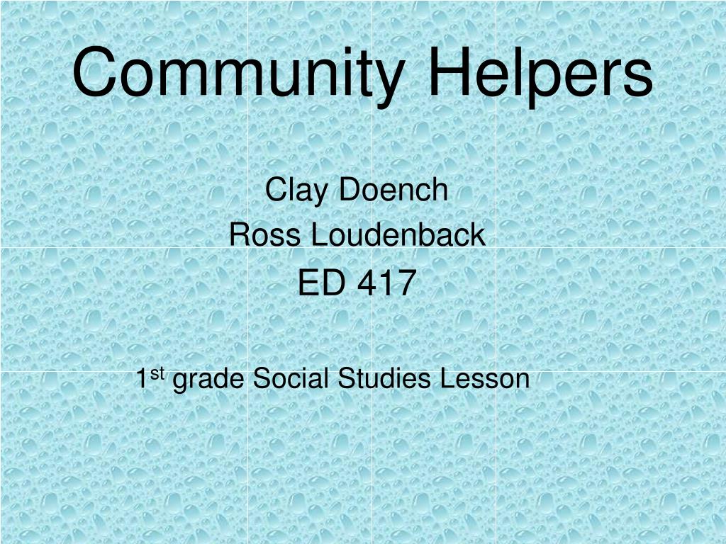 PPT - Community Helpers PowerPoint Presentation, free download - ID:488978
