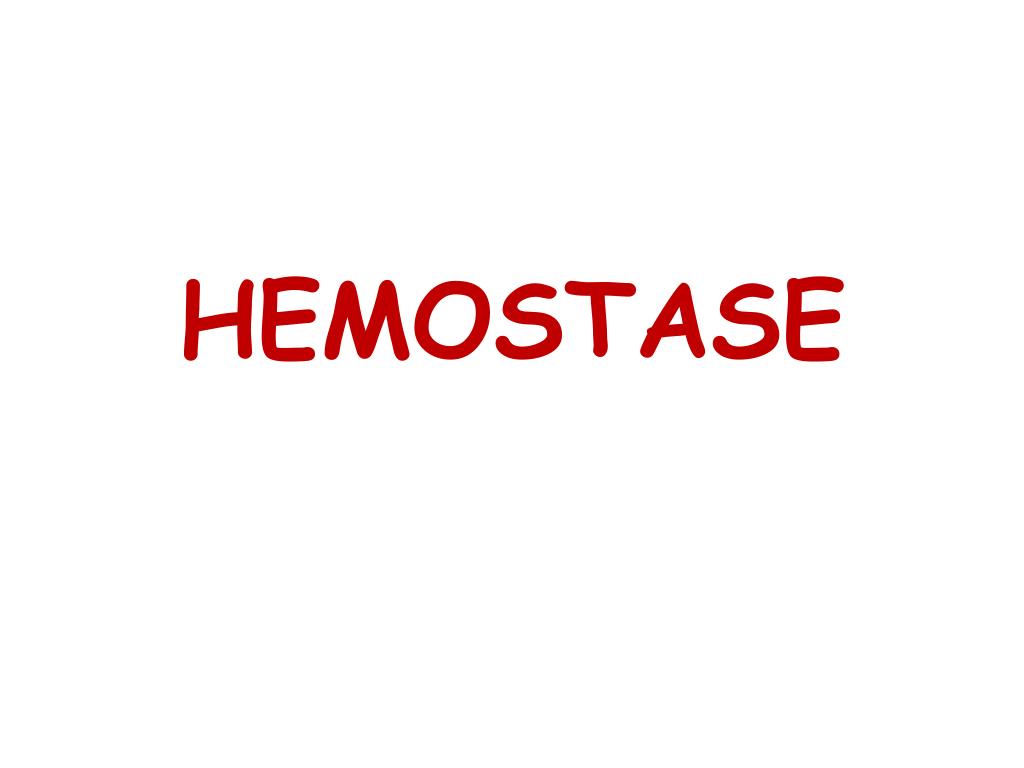 PPT - HEMOSTASE PowerPoint Presentation, free download - ID:489856