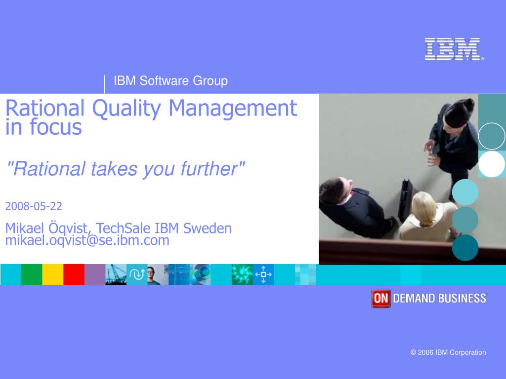 PPT - Rational Quality Management in focus "Rational takes you further ...
