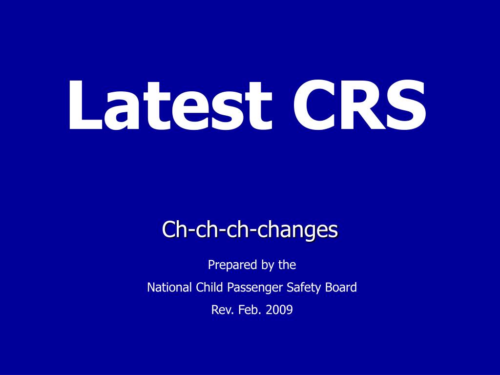 PPT - Latest CRS PowerPoint Presentation, free download - ID:49203
