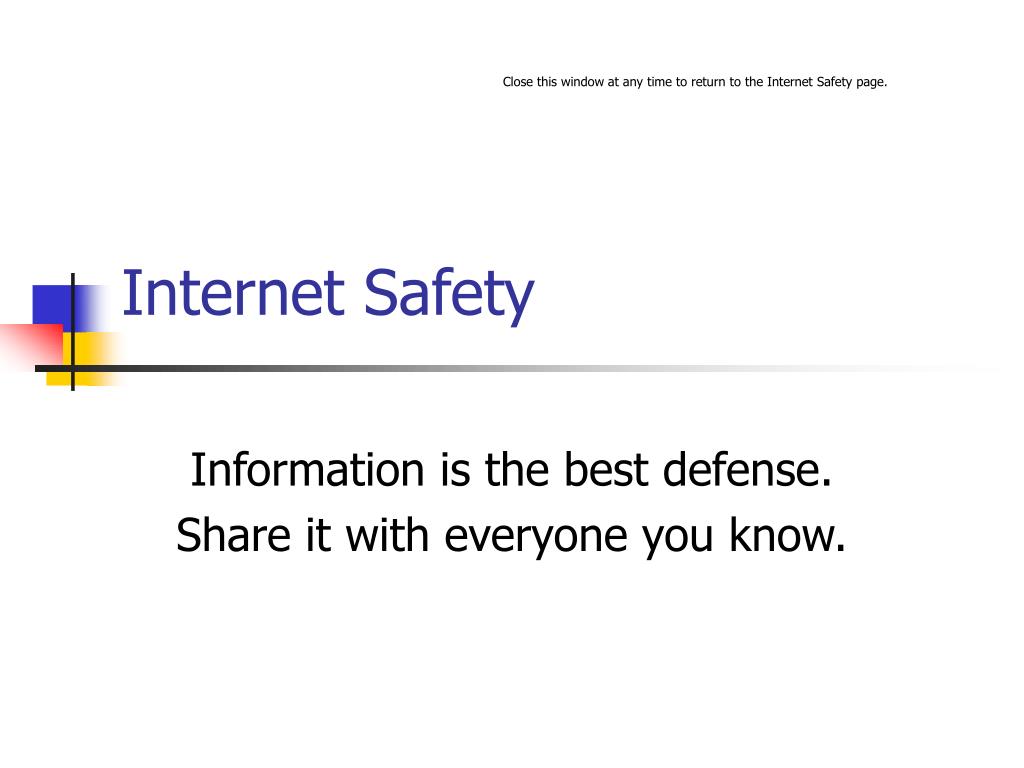 PPT - Internet Safety PowerPoint Presentation, free download - ID:49477