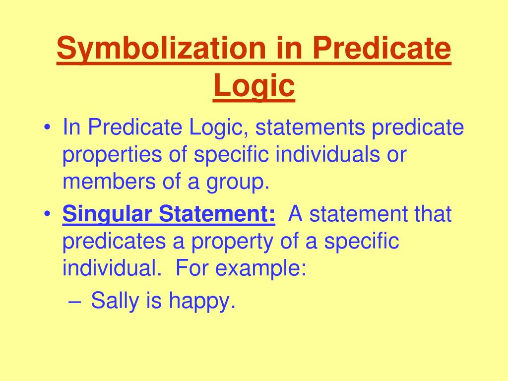 PPT - Symbolization in Predicate Logic PowerPoint Presentation, free download - ID:494843